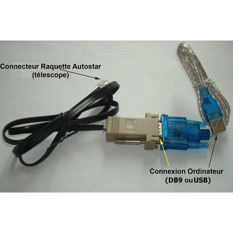 Câble Autostar RS232 - 505 pour Meade ETX / LX90 / LXD-55 / LXD-75 ...