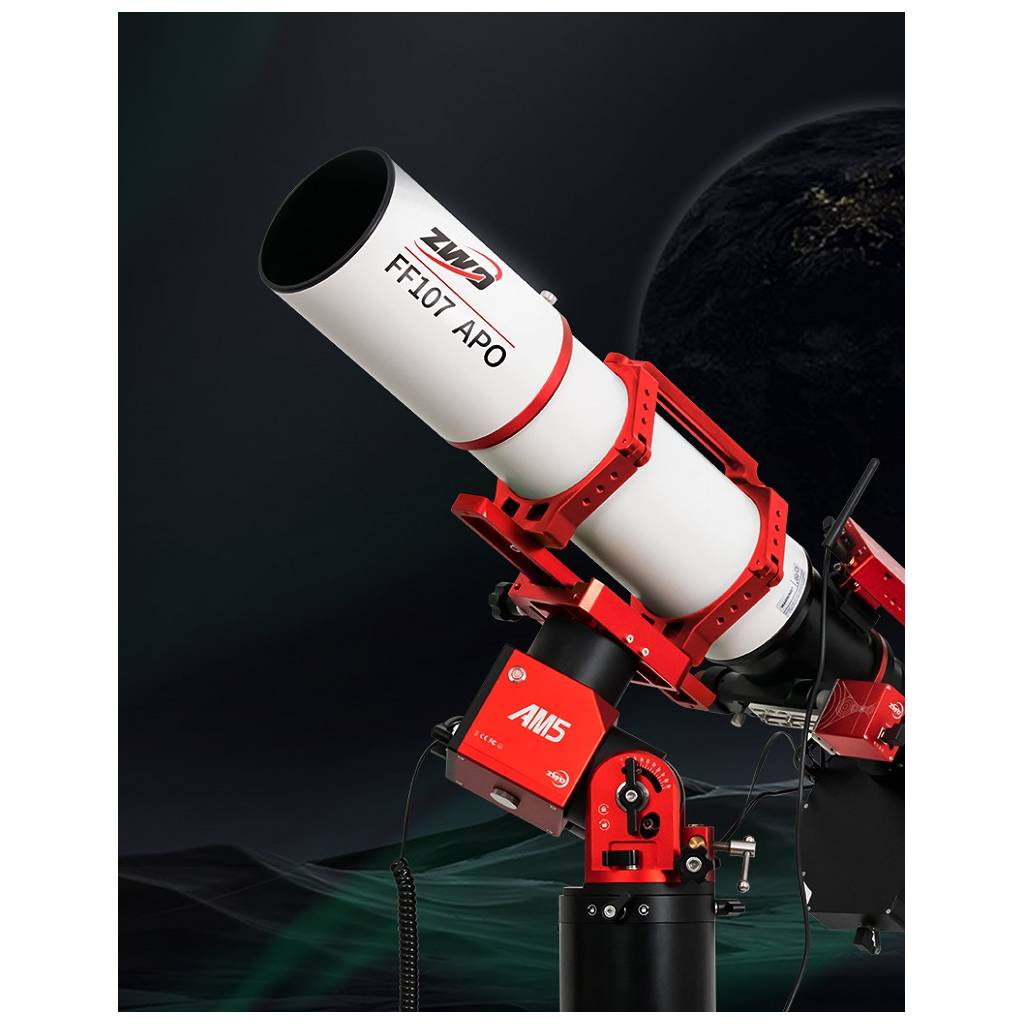 Lunette Apochromatique ZWO FF107 107mm F/7 Quadruplet - Focuseur ...
