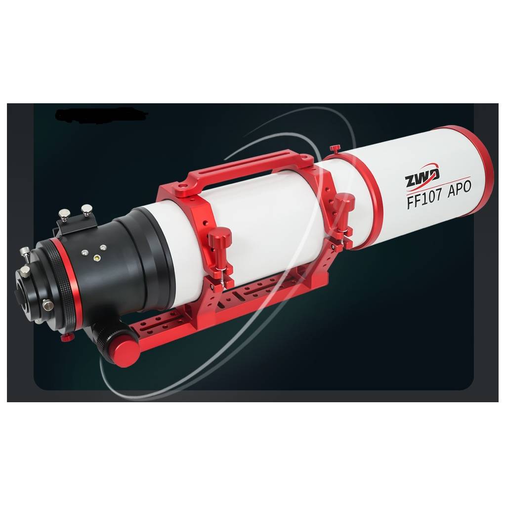 Lunette Apochromatique ZWO FF107 107mm F/7 Quadruplet - Focuseur rotatif Rack&Pinion 3.4"