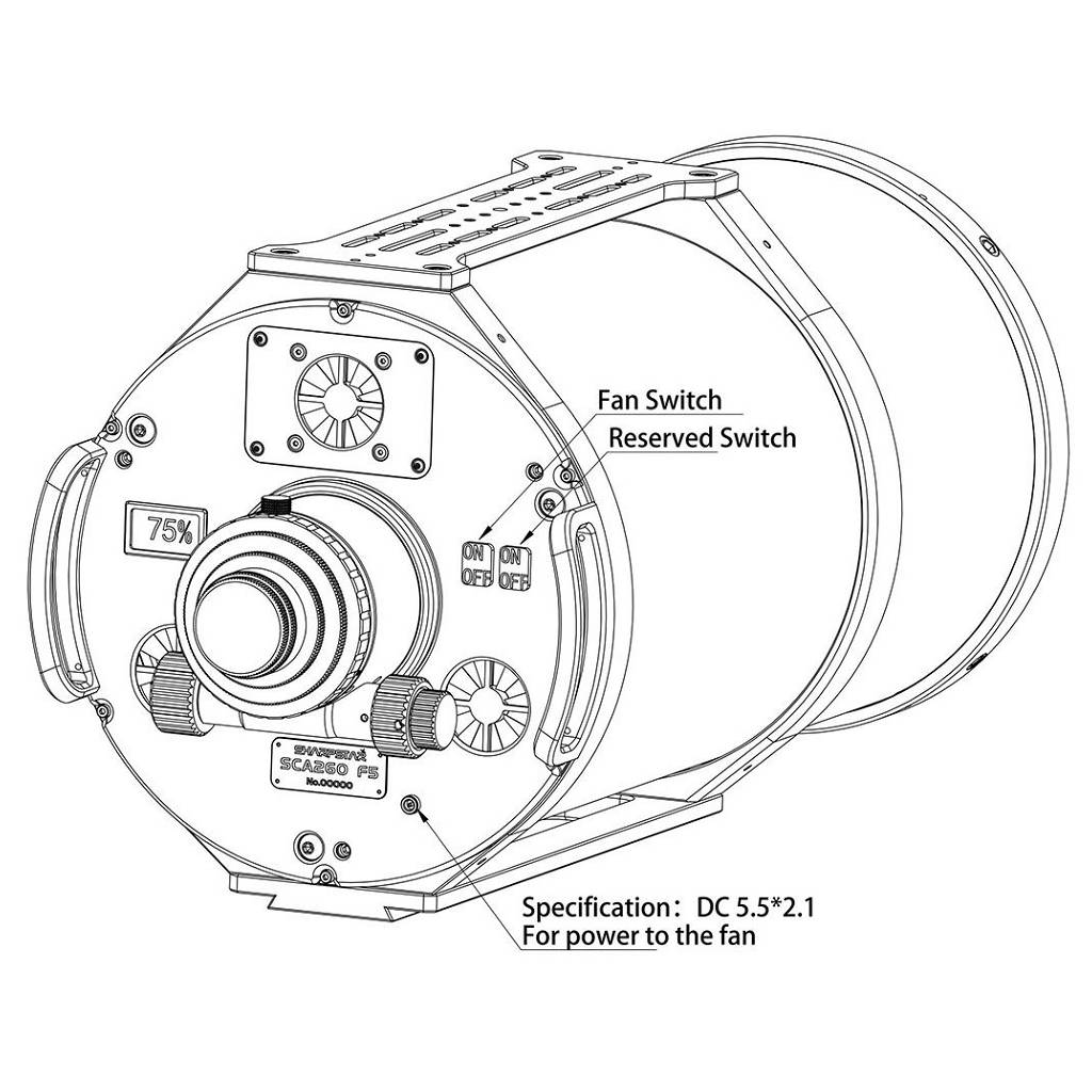 Télescope Askar Cassegrain SCA260v2 260 à F/5 avec correcteur Askar Sharpstar